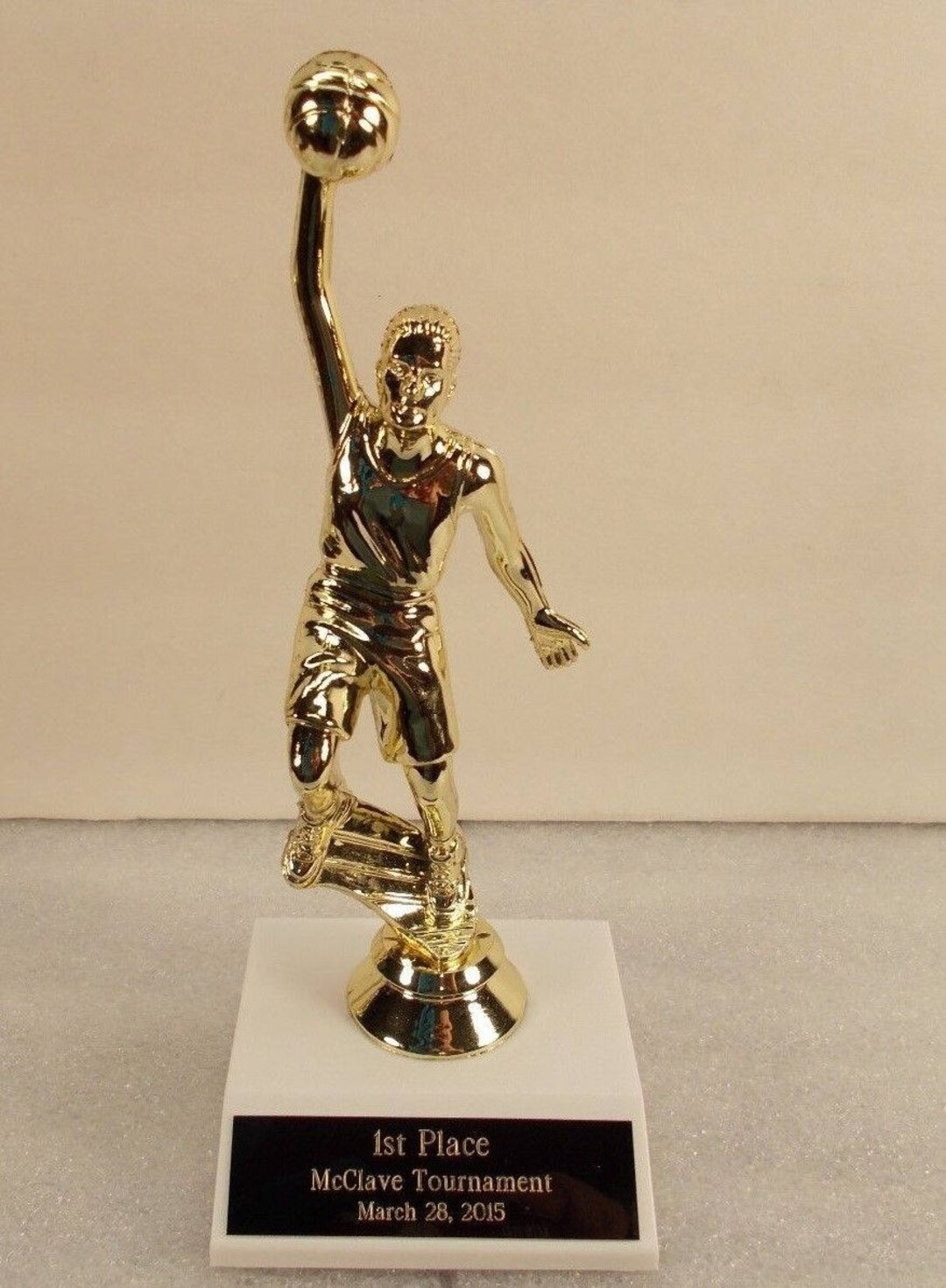 Youth Basketball Award Trophy M or F Slam Dunk 8" Free Custom Engarving ...