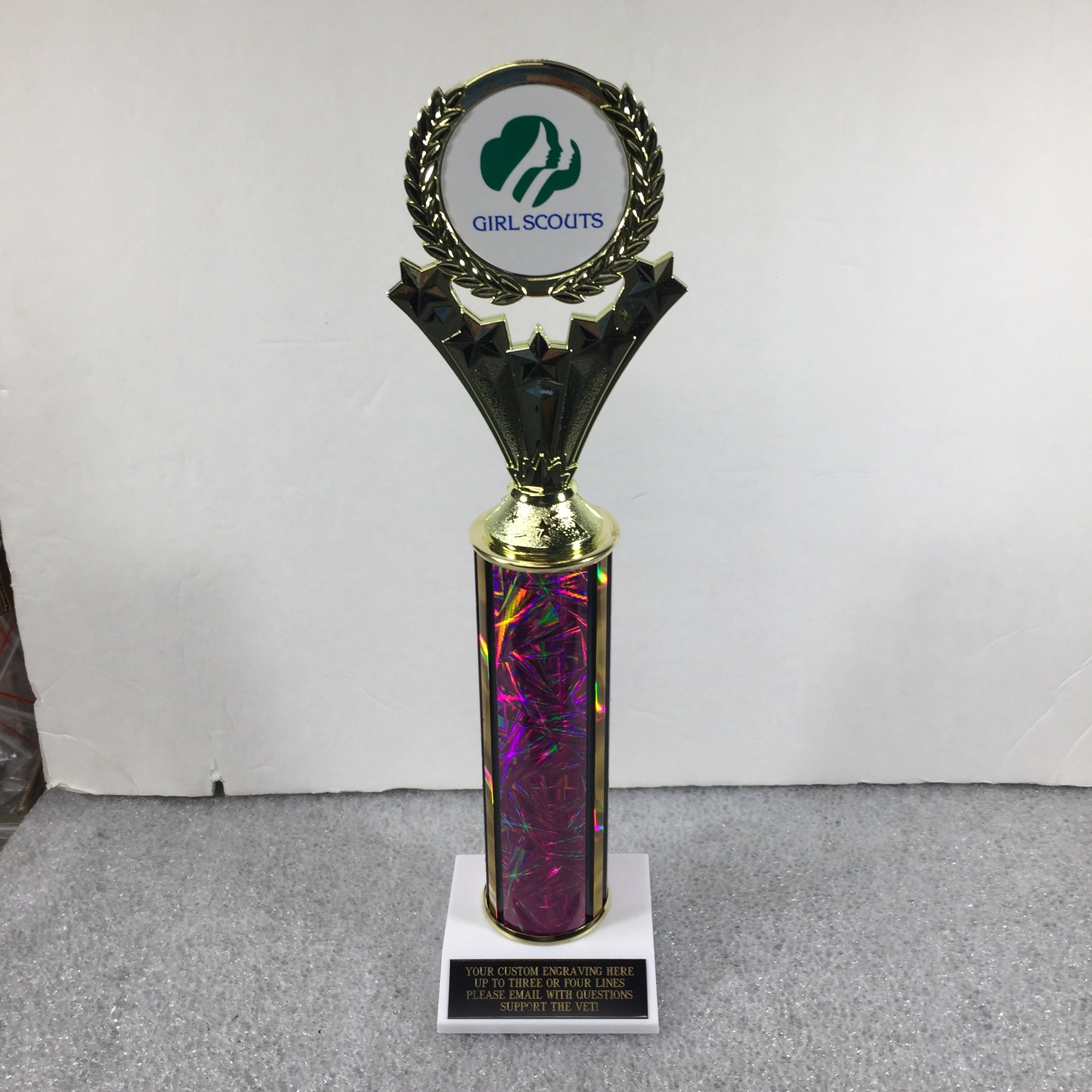 Girl Scout Award Trophy Lot of 10 12 Free Custom | Etsy