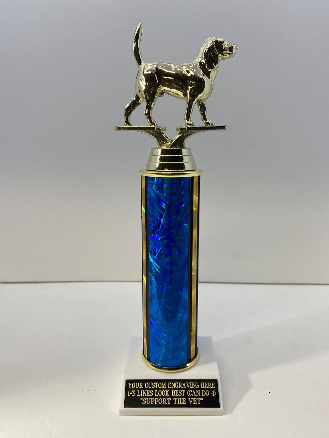 Beagle Dog Award Trophy 12" Free Custom Engraving "support the Vet" - Etsy
