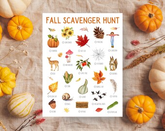 Printable Fall Bucket List, Autumn Activity List, Fall To-do List ...