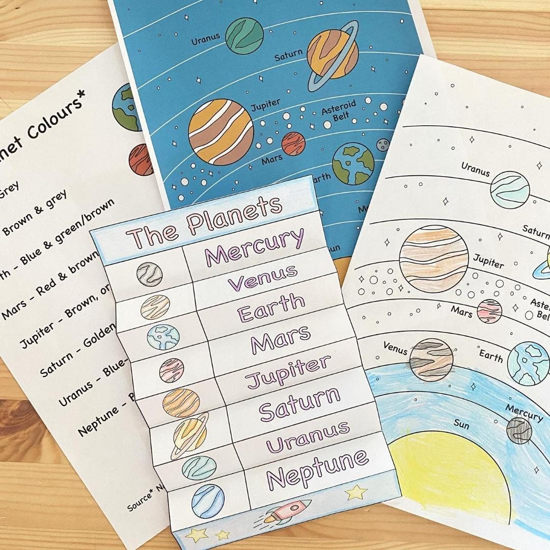 Solar System Flip Book Printable