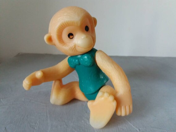 Monkey Toy Soviet Vintage Plastic Doll Large Plastic Doll | Etsy