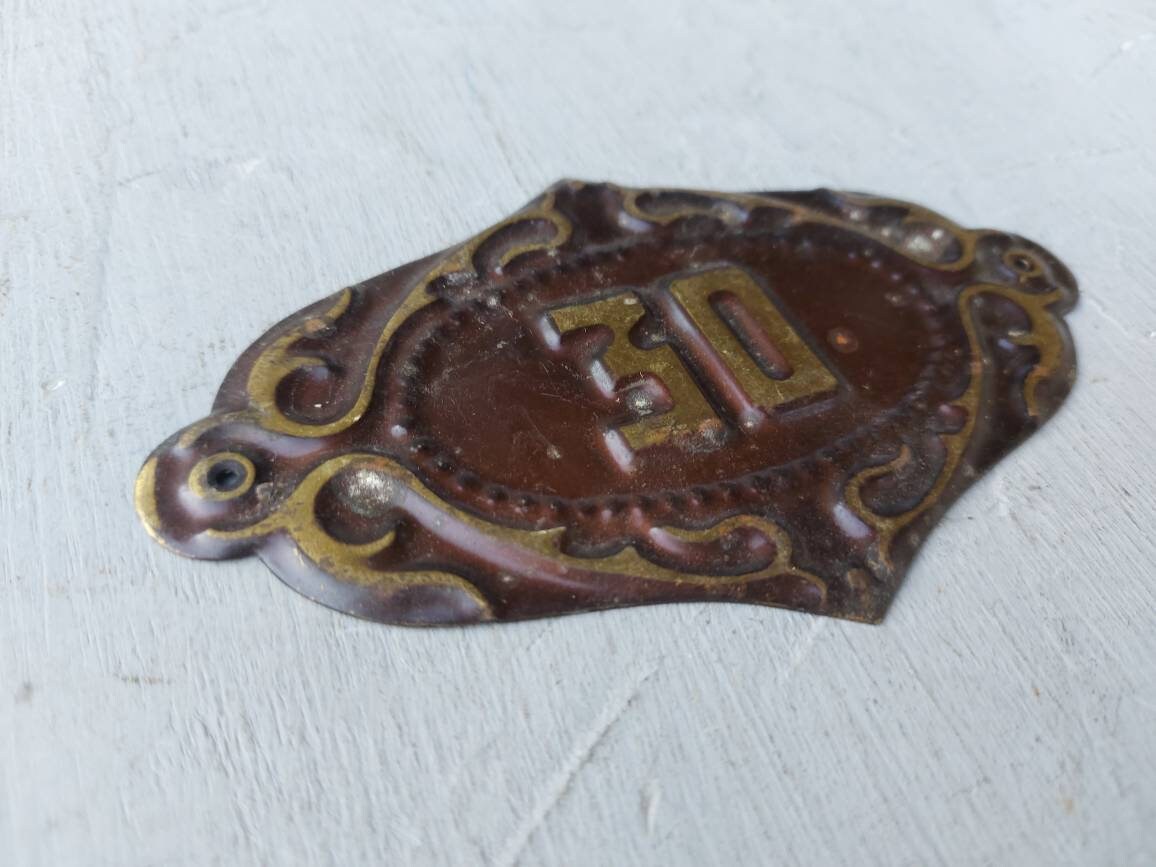 Home Number Sign 30 Personalized brass House Address Number | Etsy