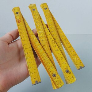 Wooden Folding Ruler Vintage Pocket Ruler Industrial Measuring | Etsy