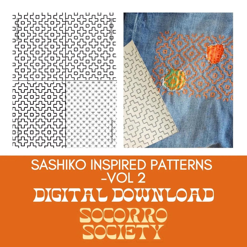 Sashiko Denim - Etsy