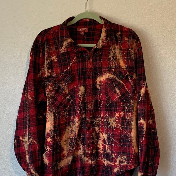 Bleached Flannel - Etsy