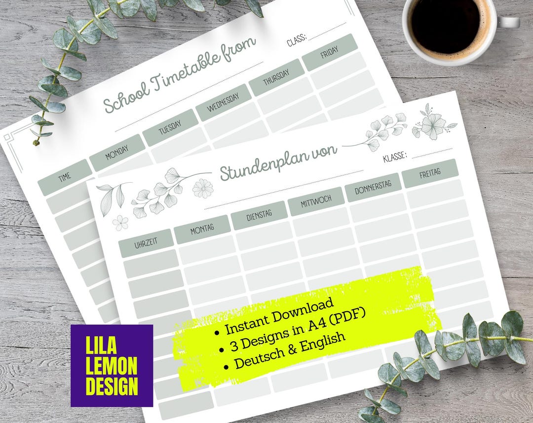 Timetable I School Timetable for Teachers, Pupils, Students, Parents ...