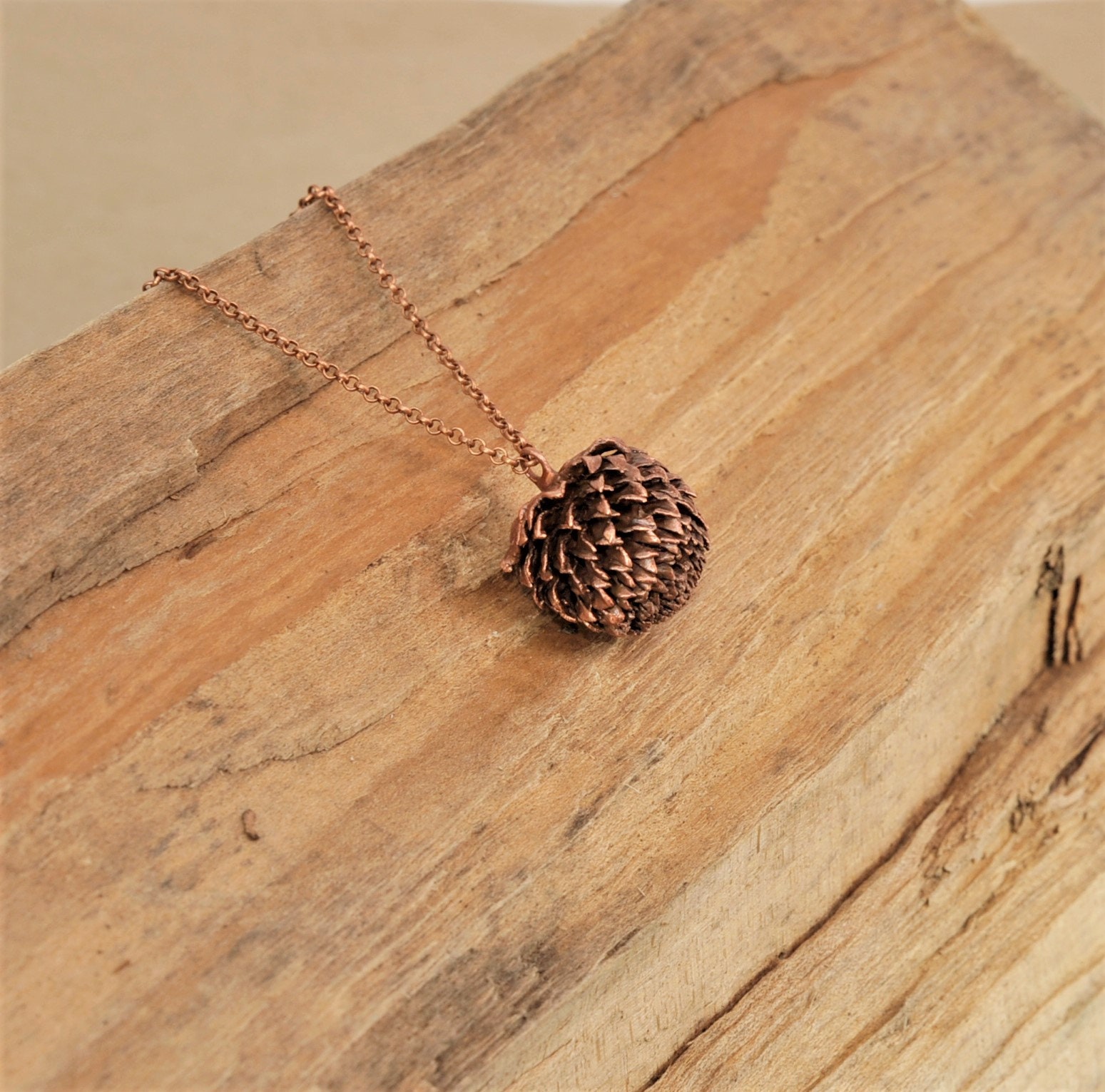 Electroformed Real Amaranth Flower Necklace, Electroformed -D40 ...