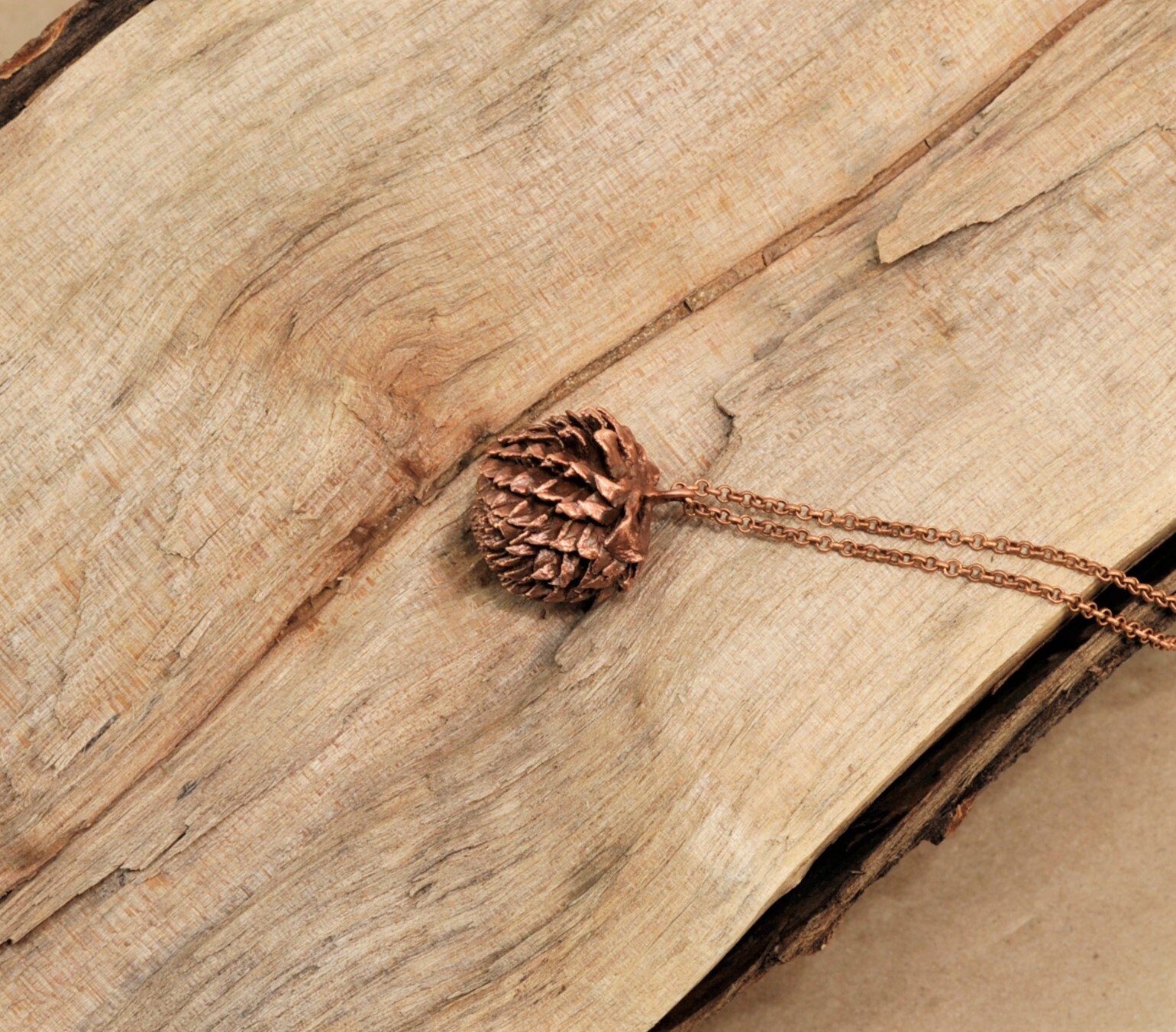 Electroformed Real Amaranth Flower Necklace, Electroformed -D40 ...