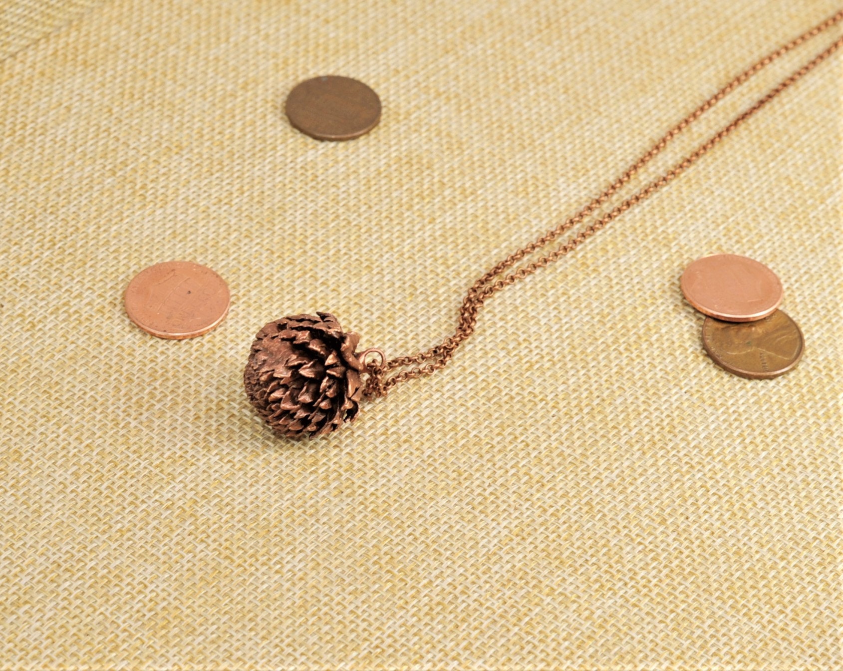 Electroformed Real Amaranth Flower Necklace, Electroformed -D40 ...