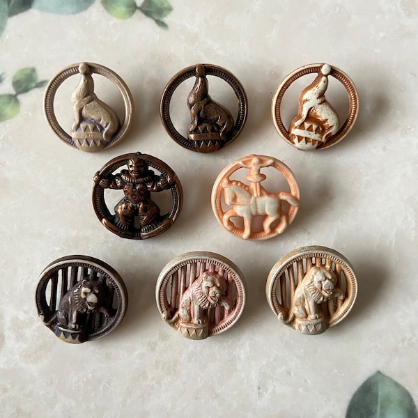 Circus Buttons - Etsy