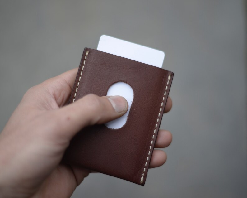 Thumb Slide Wallet Minimalist Wallet Front Pocket Wallet - Etsy Canada