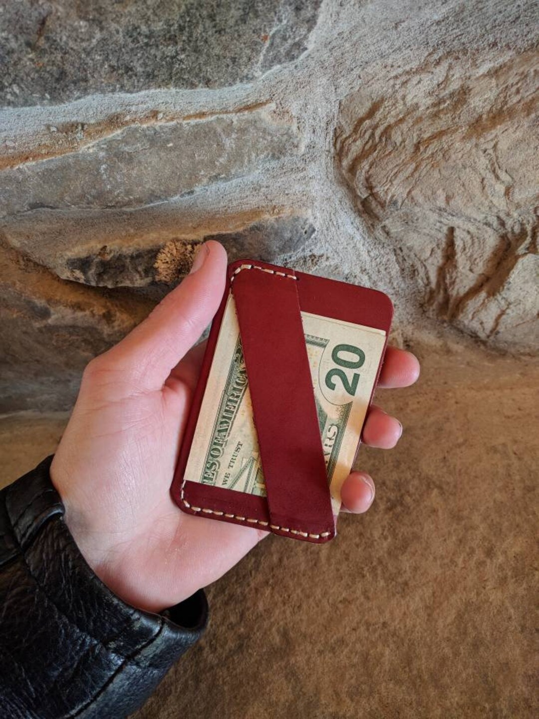 Business Card Wallet #2S , Leather Business Card Wallet, Slim Business ...