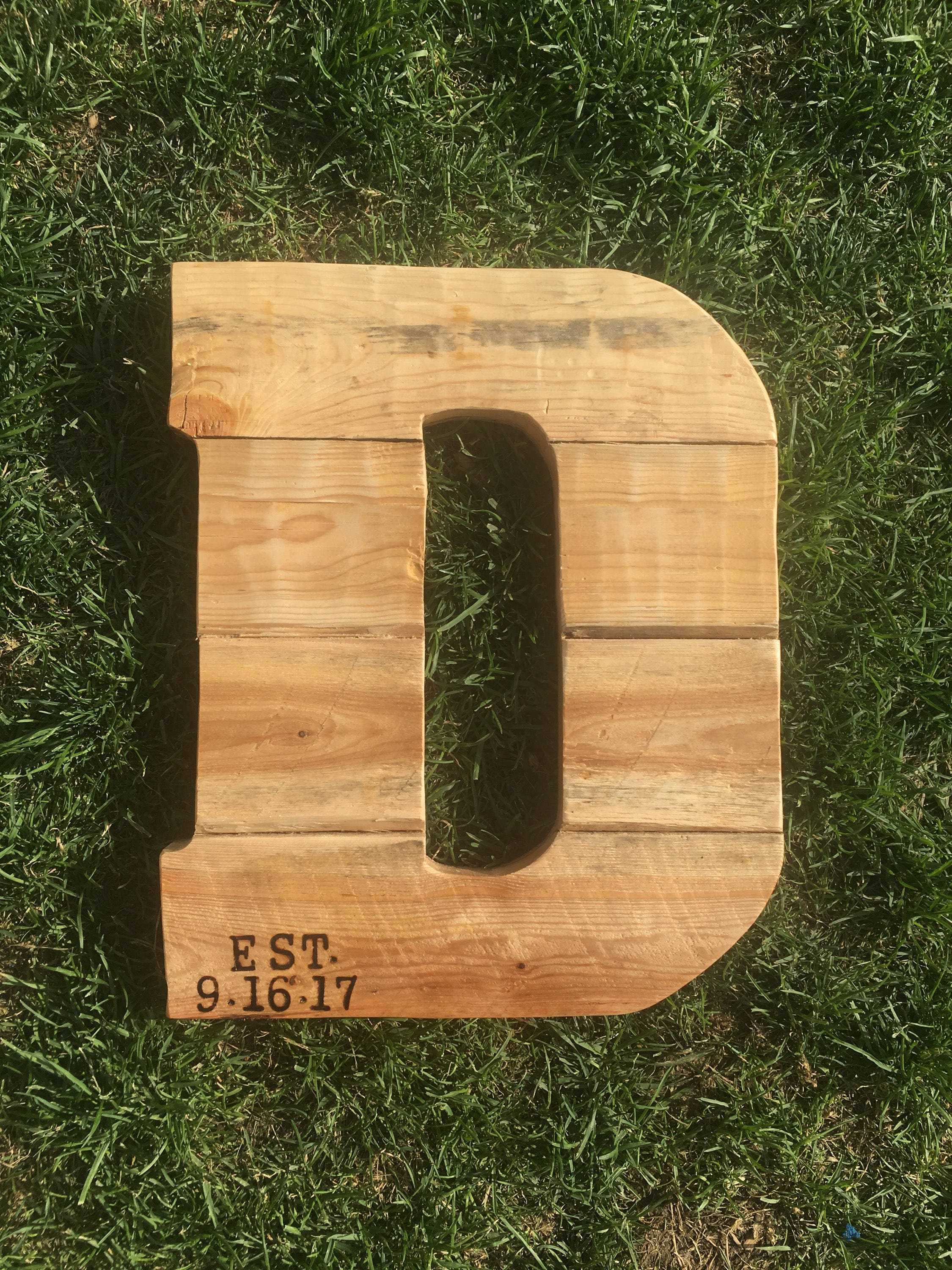 Reclaimed Wood Letter Cutouts - Etsy