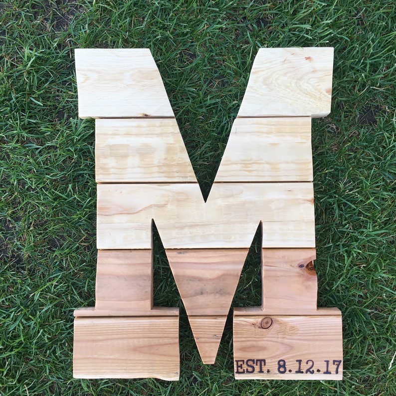 Reclaimed Wood Letter Cutouts - Etsy