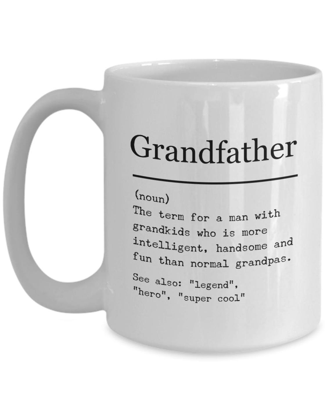 Grandfather Noun Mug, Grandpa Coffee Mug, Pops Mug, Funny Gift for ...