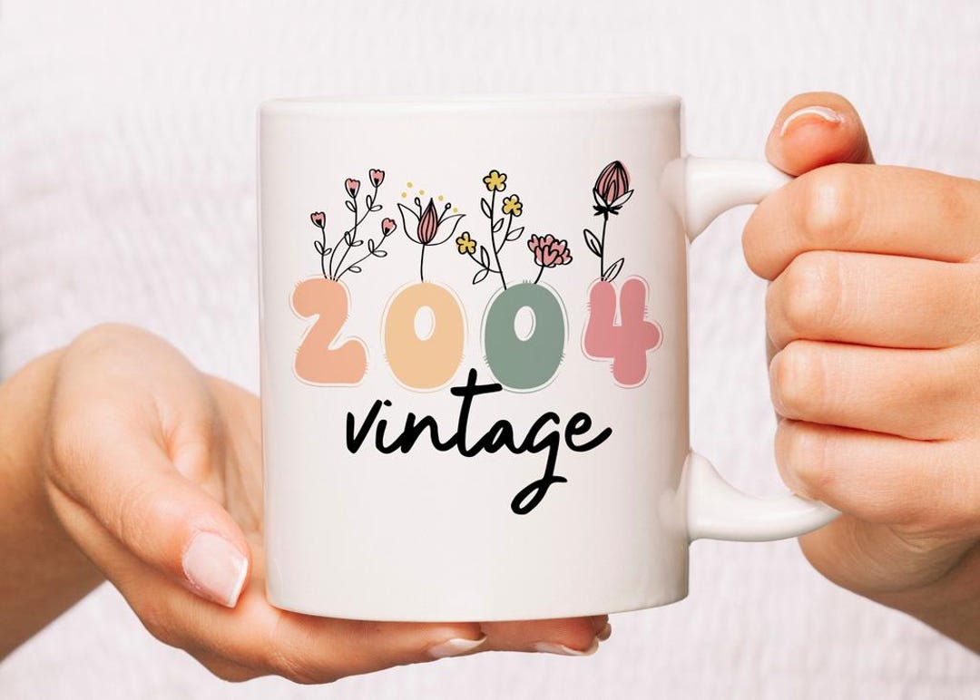 Custom Year 2004 Mug, Custom Birth Year Gift, Custom Mug Gift for ...