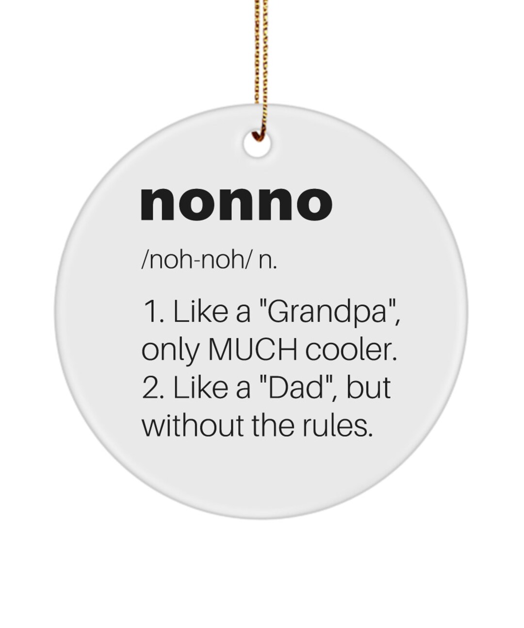 Nonno Funny Definition Grandpa Papa Father's Day Birthday Commemorative ...