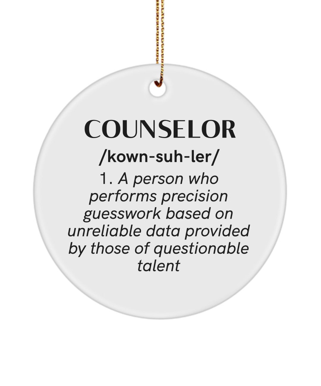 Counselor Definition Funny Counselor Gift Ideas for Men for Women ...