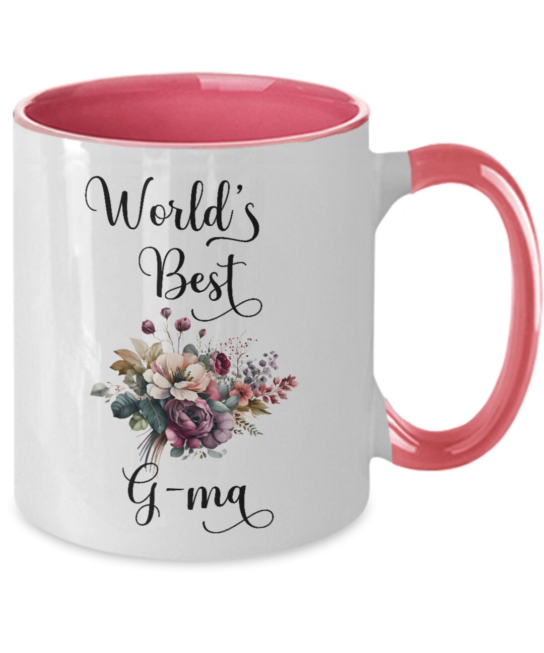 World's Best Gma Two Toned Coffee Mug, Best G-ma Gifts From Grandson or ...