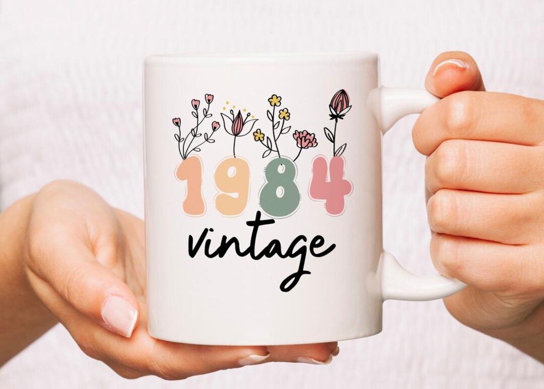Custom Year 1984 Mug, Custom Birth Year Gift, Custom Mug Gift for ...
