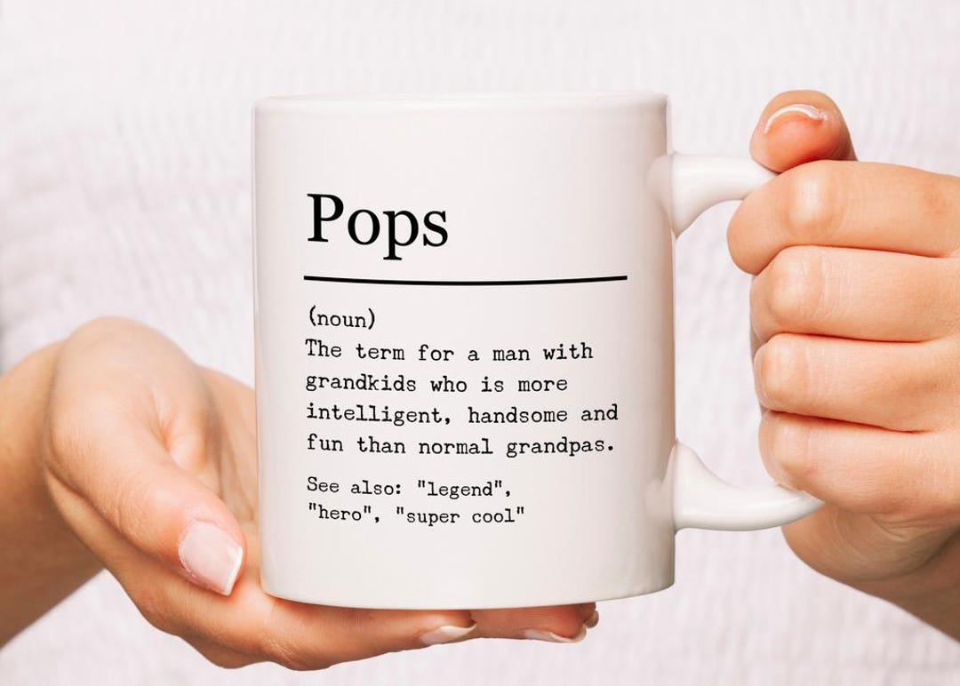 Pops Noun Mug, Pops Coffee Mug, Pops Gift, Pops Mug, Funny Gift for ...