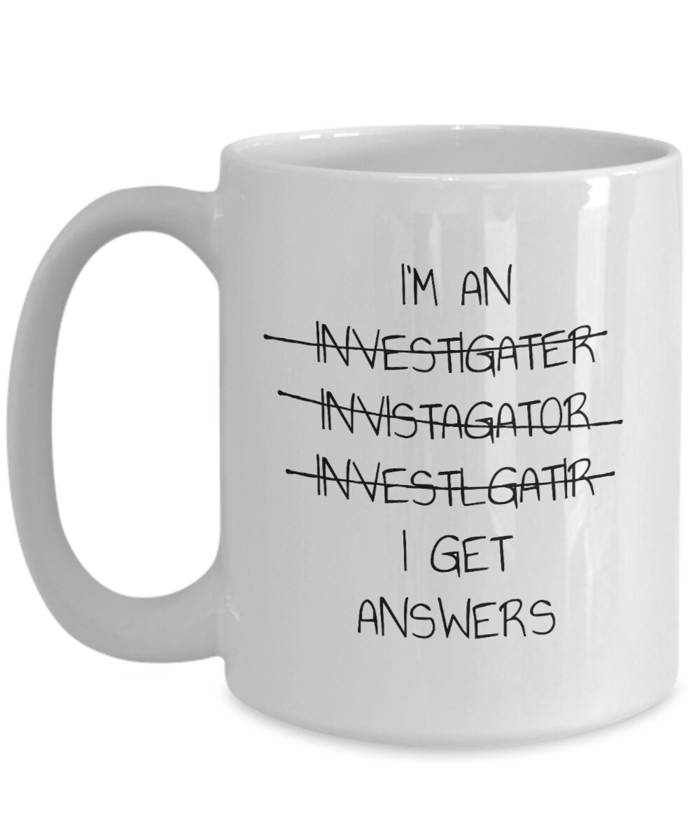 Gift for Investigator Detective Coffee Mug Insurance - Etsy