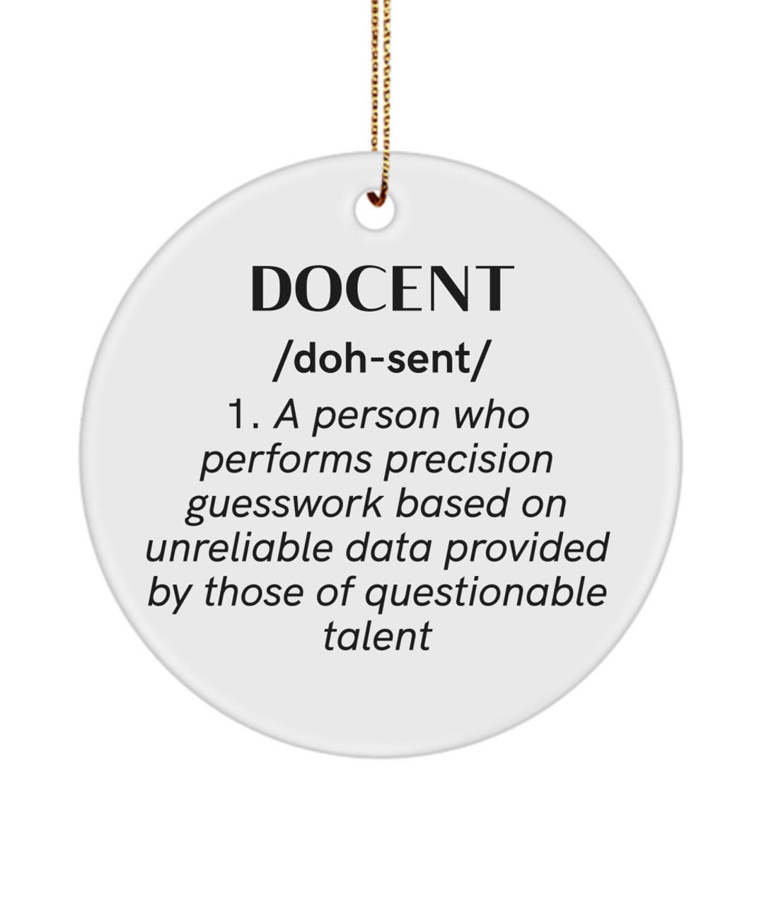 Docent Definition Coffee Mug Funny Docent Gift Ideas for Men for Women ...