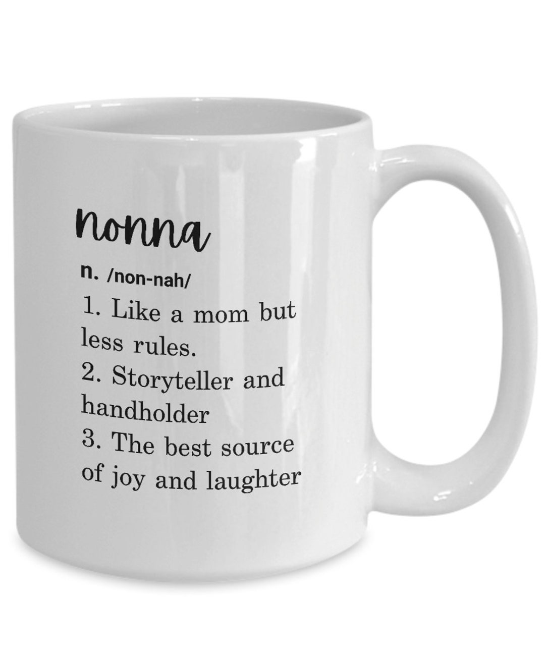 Nonna Definition Coffee Mug, Funny Grandparent Gift Ideas Best Birthday ...