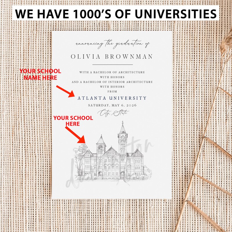 College Graduation Announcement - Etsy