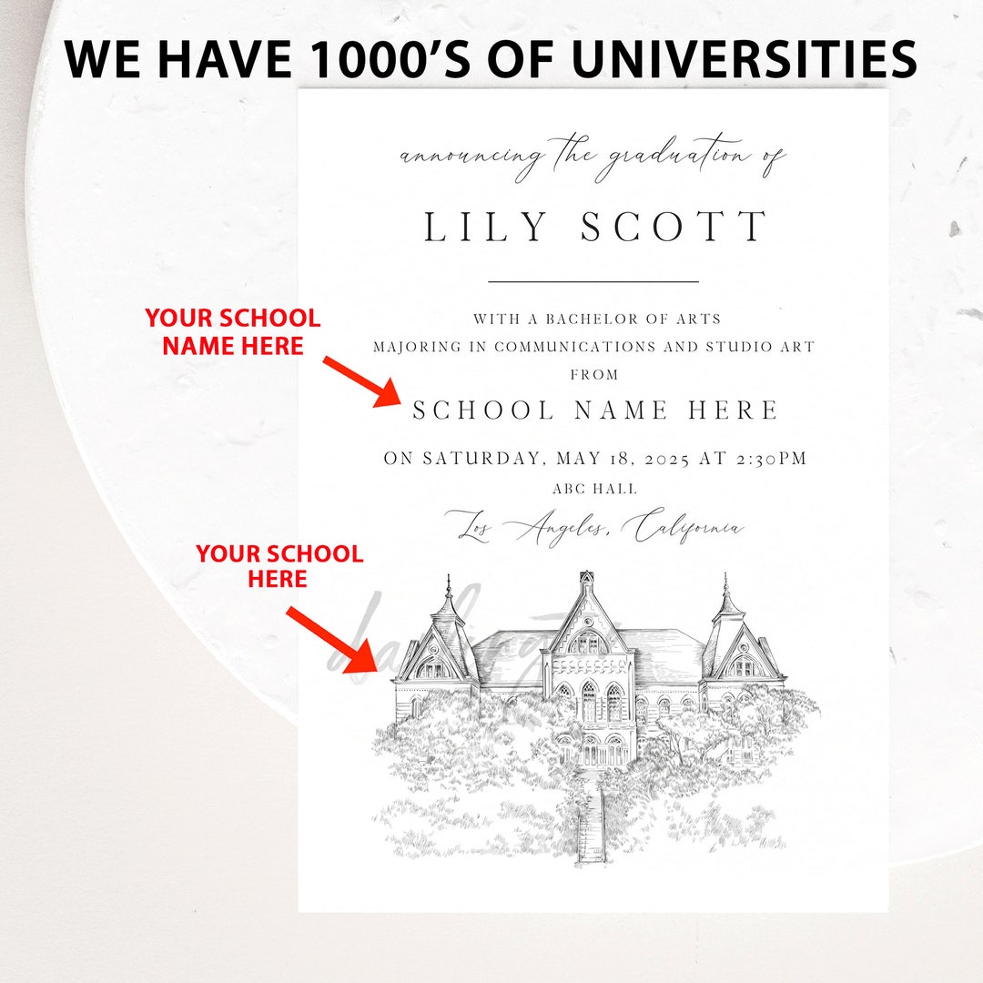 University Graduation Announcements of Missouri Schools, Colleges, High ...