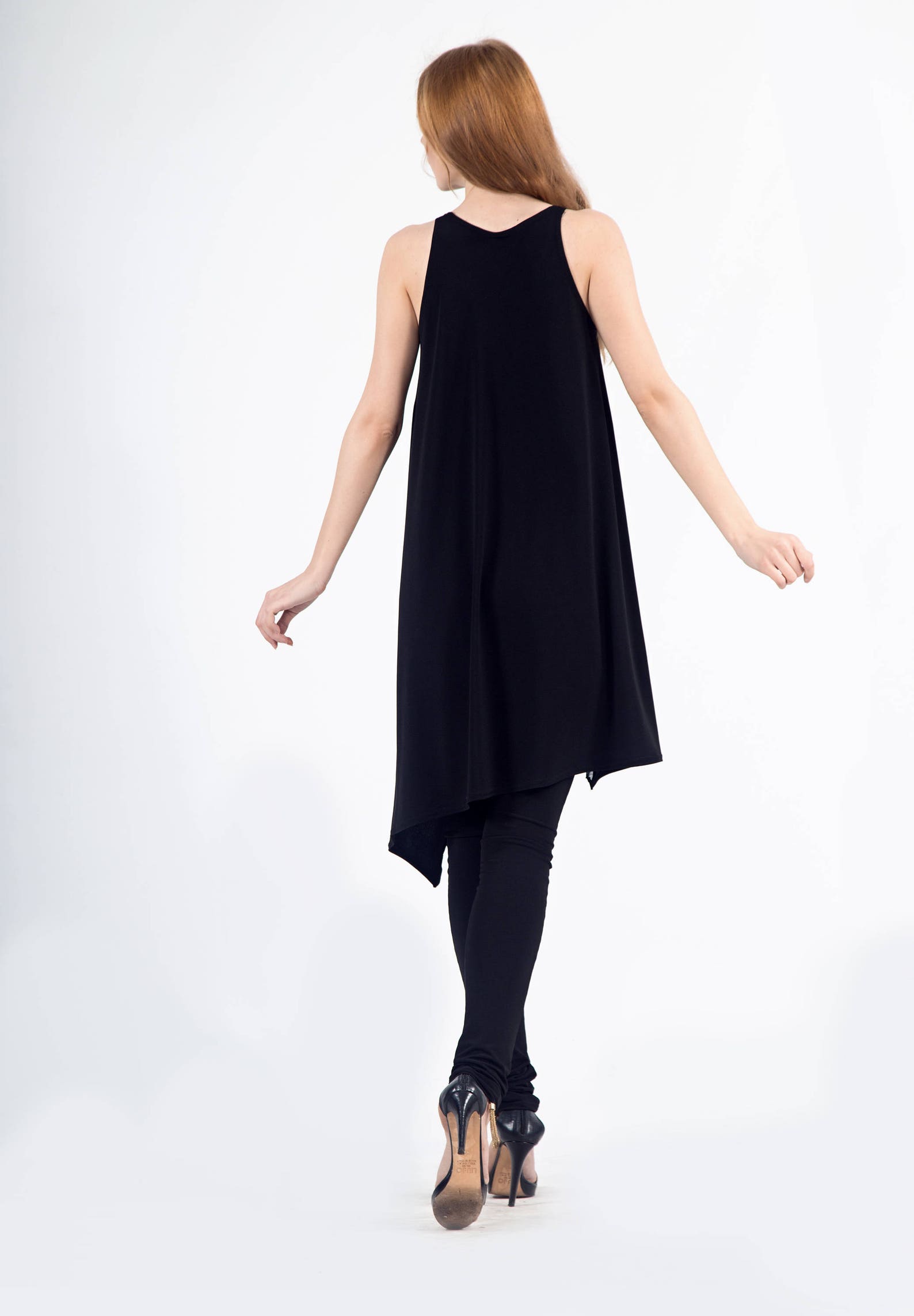 Plus Size Black Sleeveless Maxi Tunic Dress - Etsy