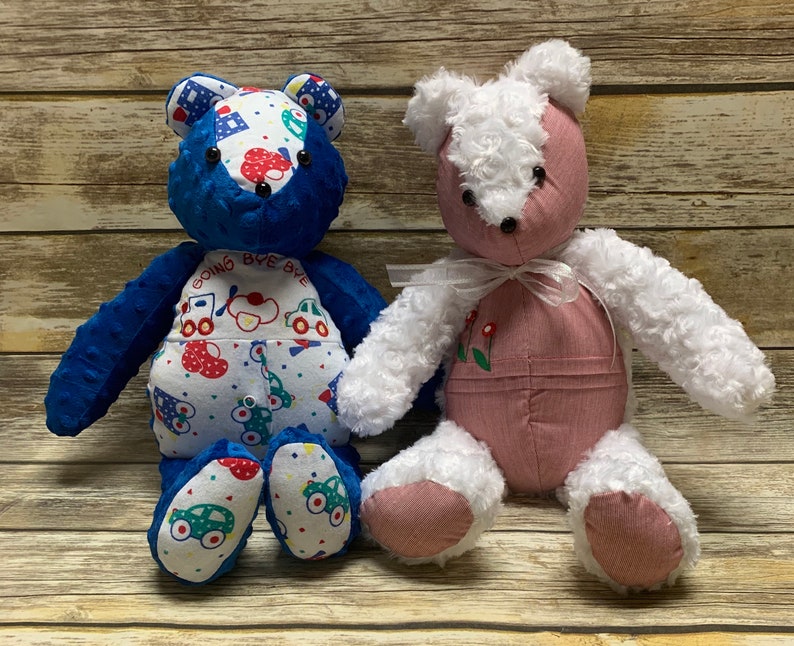 Memory Bear With Embroidered Monogram - Etsy