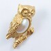 Avon Friendly Critters Owl Tac Pin 1995 Faux Pearl - Etsy