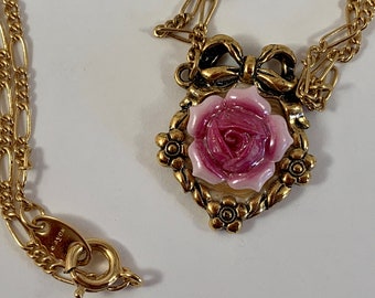 Avon Rose Necklace | Etsy