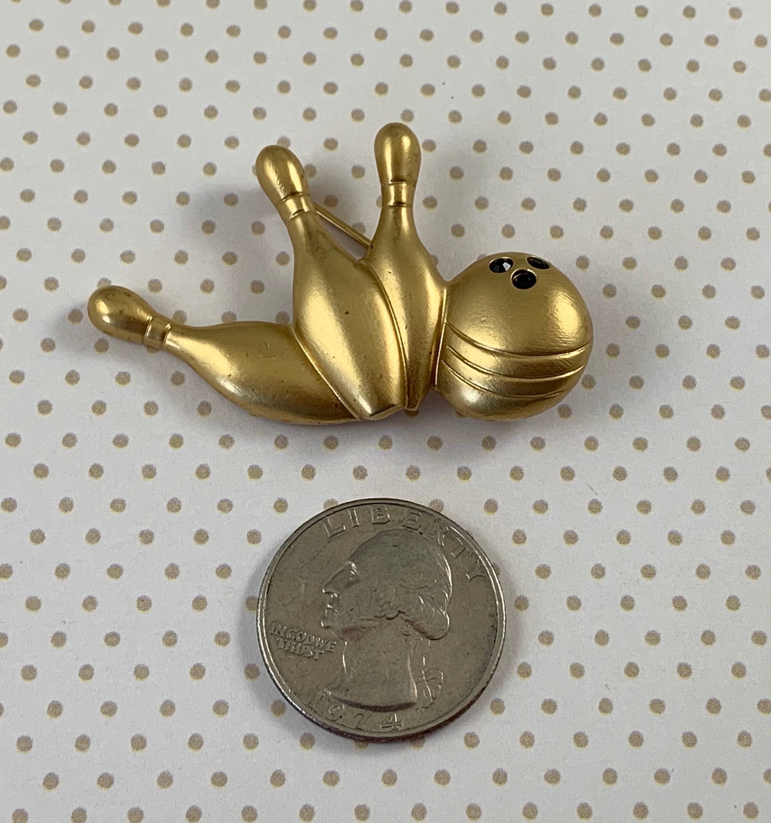 Avon My Favorite Hobby Bowling Pin / Brooch | Etsy