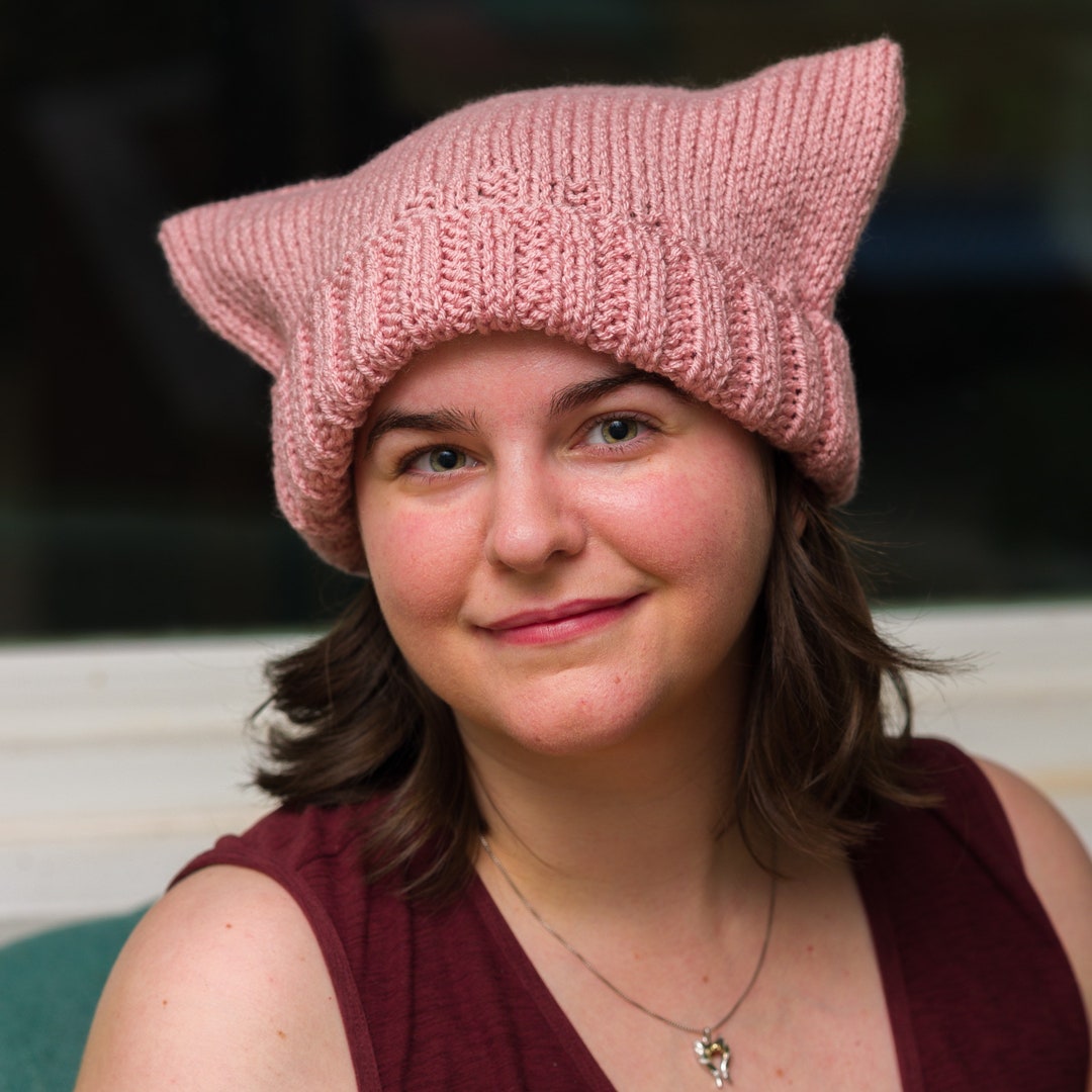 Pink Cat Beanie - Etsy