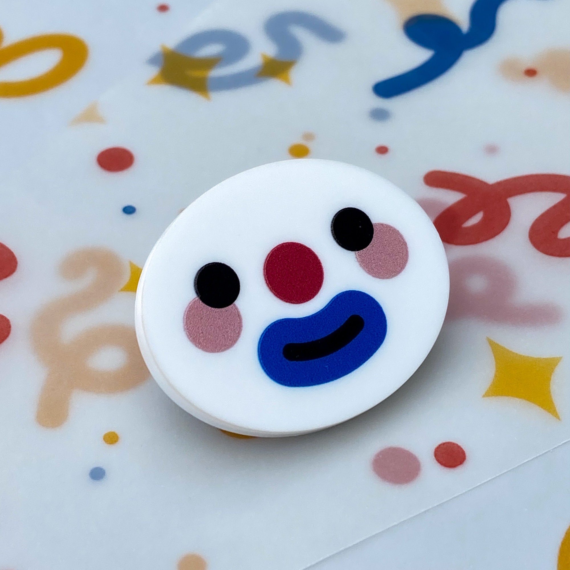 Clowncore Handmade Acrylic Pin - Etsy