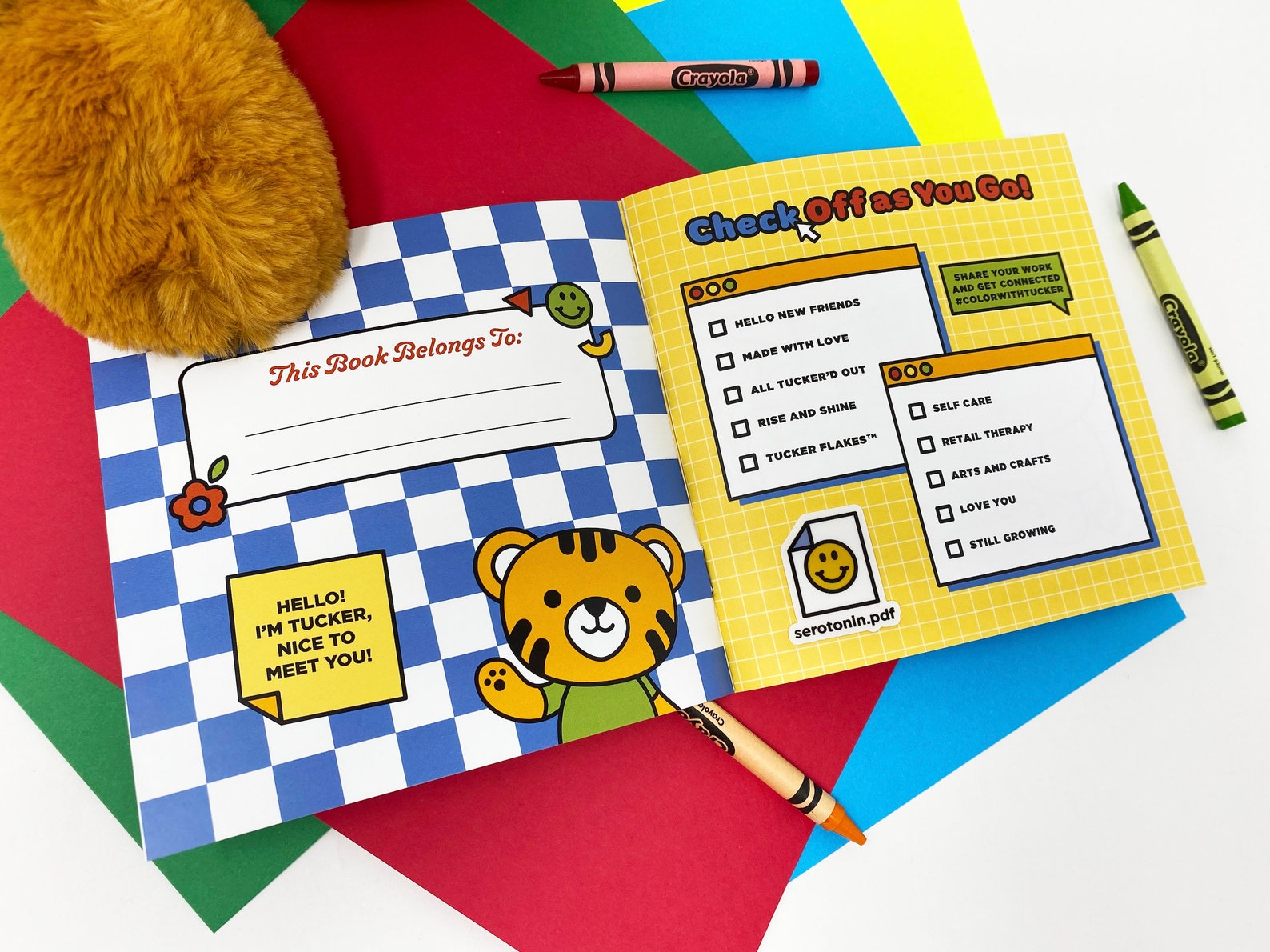 Kidcore Self Care Kit! Coloring Book, Notepad, Stickers, Mini Dry Erase ...