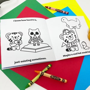 Kidcore Self Care Kit! Coloring Book, Notepad, Stickers, Mini Dry Erase ...