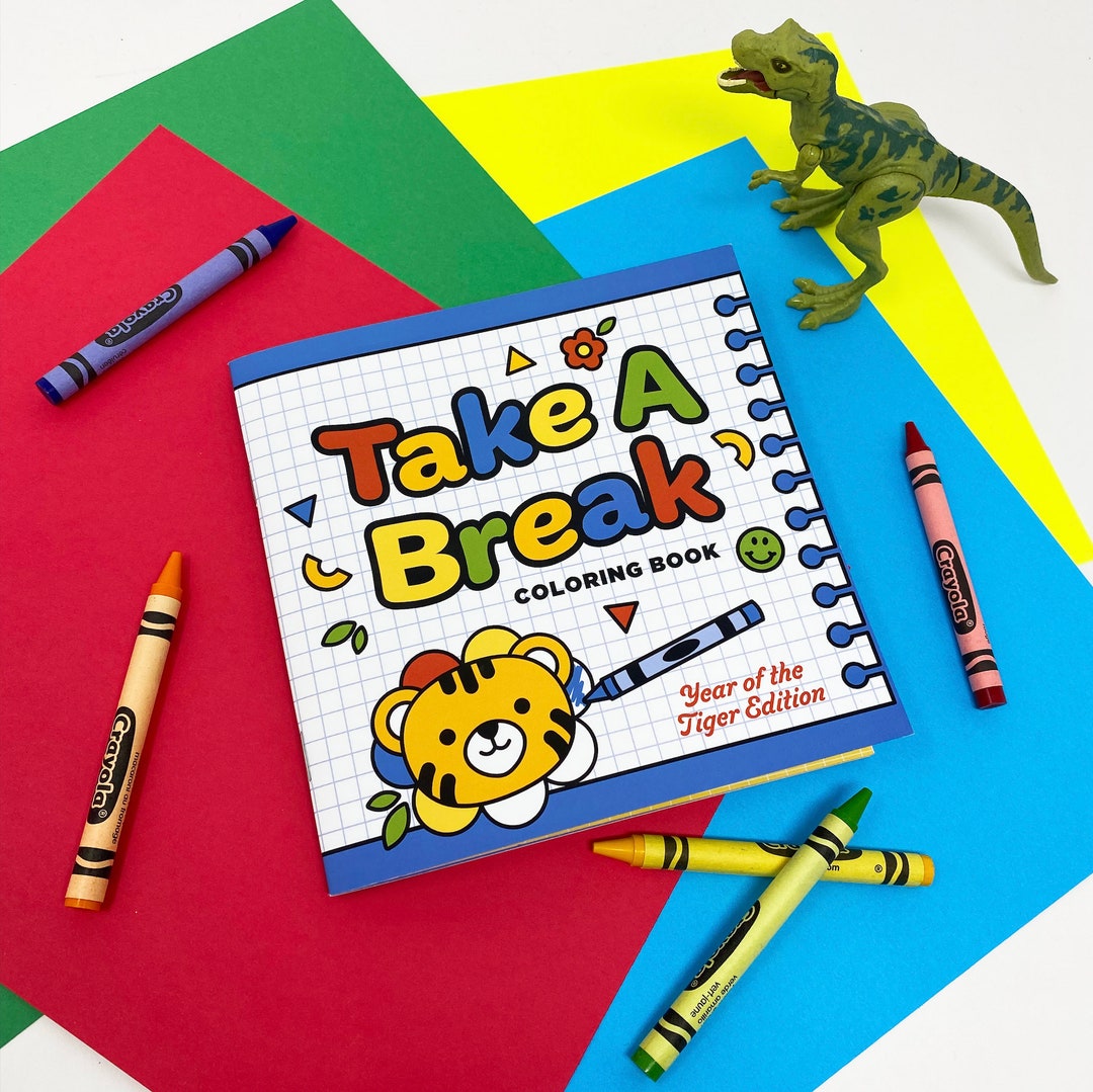 Kidcore Self Care Kit! Coloring Book, Notepad, Stickers, Mini Dry Erase ...