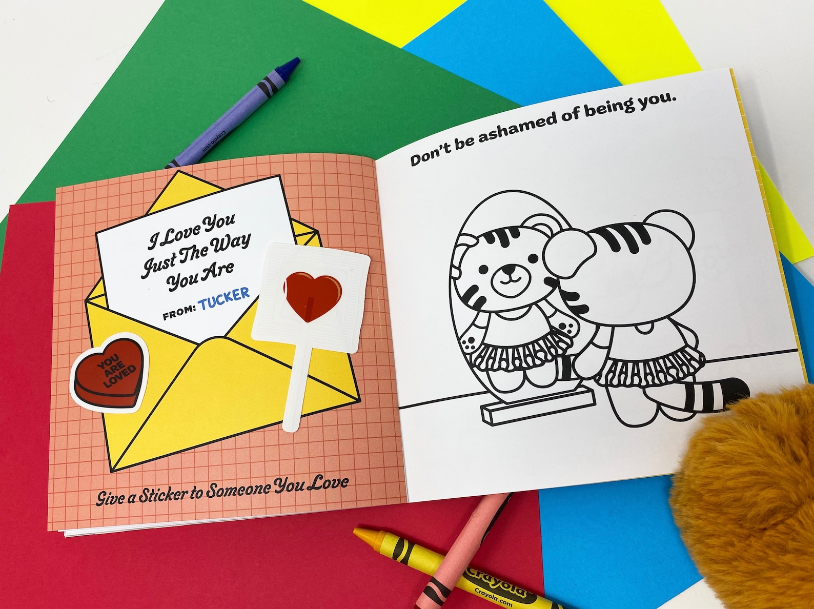 Kidcore Self Care Kit Coloring Book Notepad Stickers Mini - Etsy