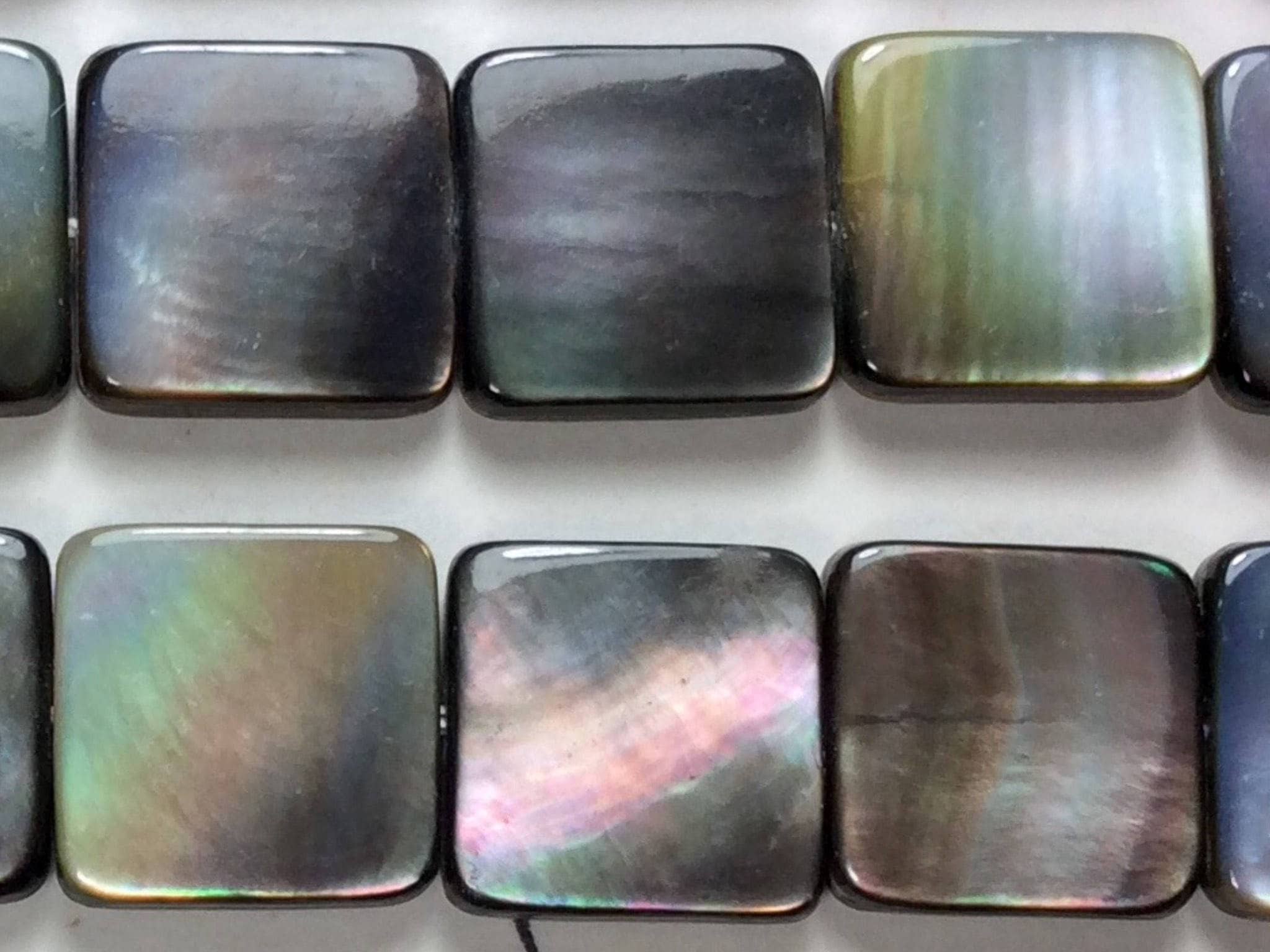 Black Lip Shell Beads, an Organic Gemstone , Mother-of-pearl, 7mm or ...