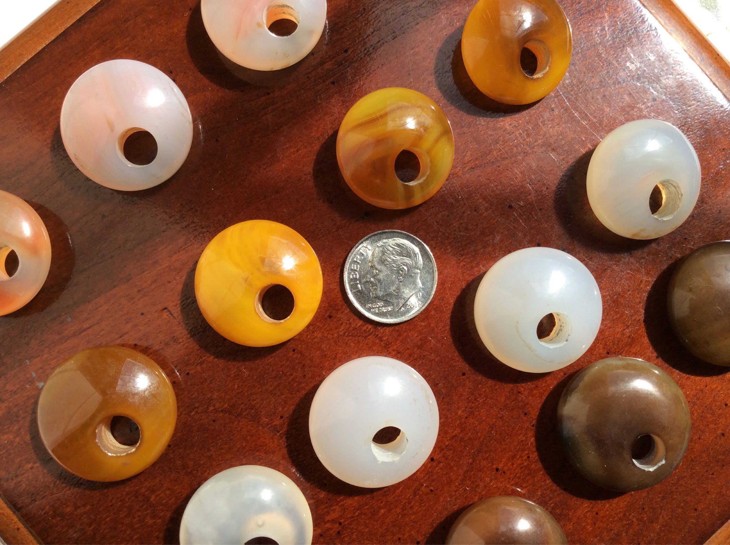 Agate, Puffing Go-gos Bead. Size:approx 23mm. Full Drilled Hole (next ...