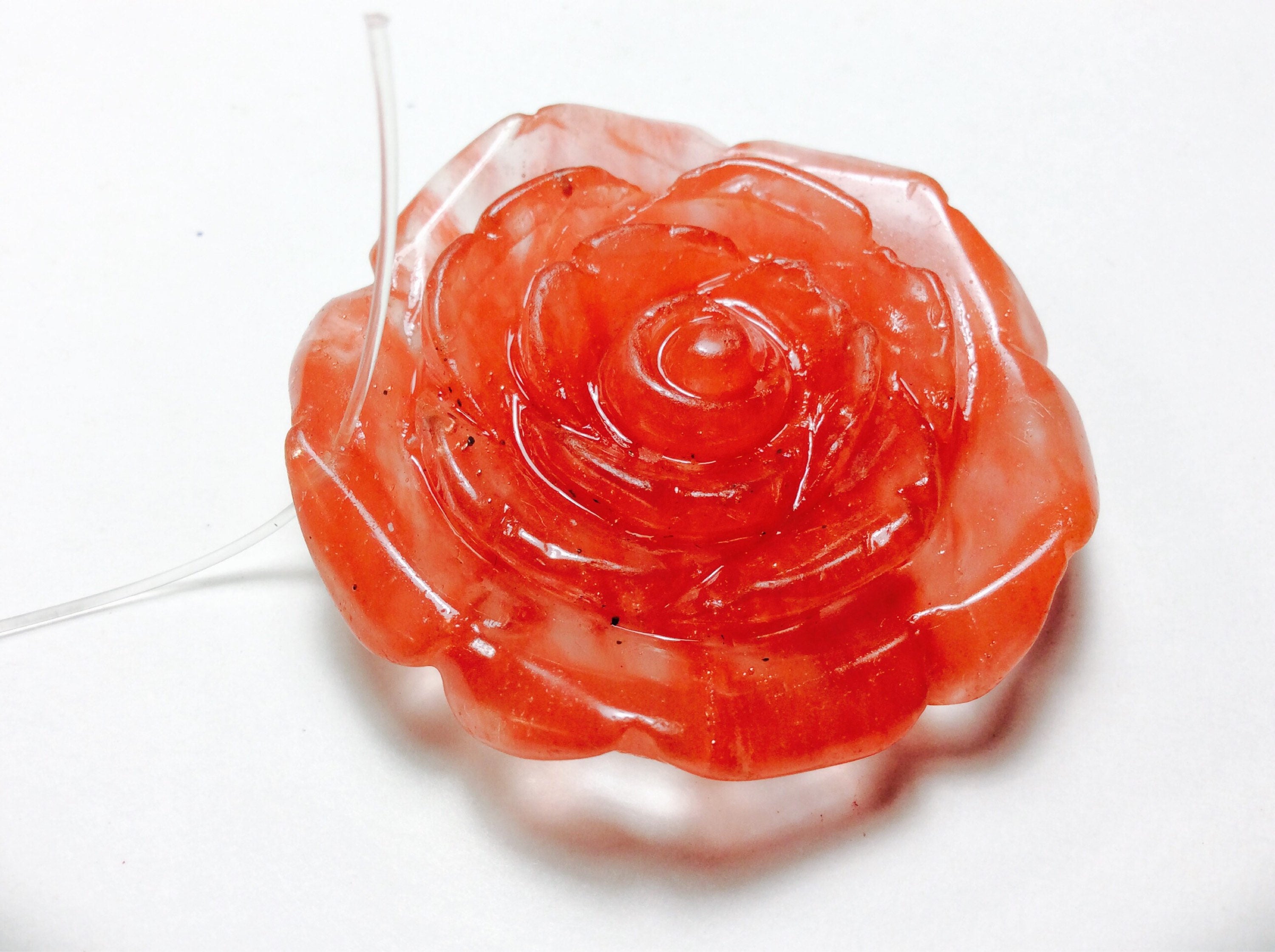 Carved Stone Flowers, Hand Carved Stone Roses, Gemstone Flowers ...