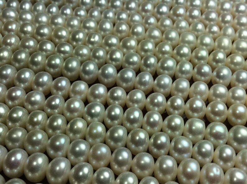 Freshwater Pearls White Pearls Rondelle Pearls Size 5mm OR - Etsy