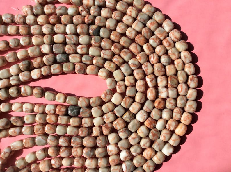 Red Line Jasper Red Vein Jasper Tumbled Nugget Beads 8x8mm - Etsy