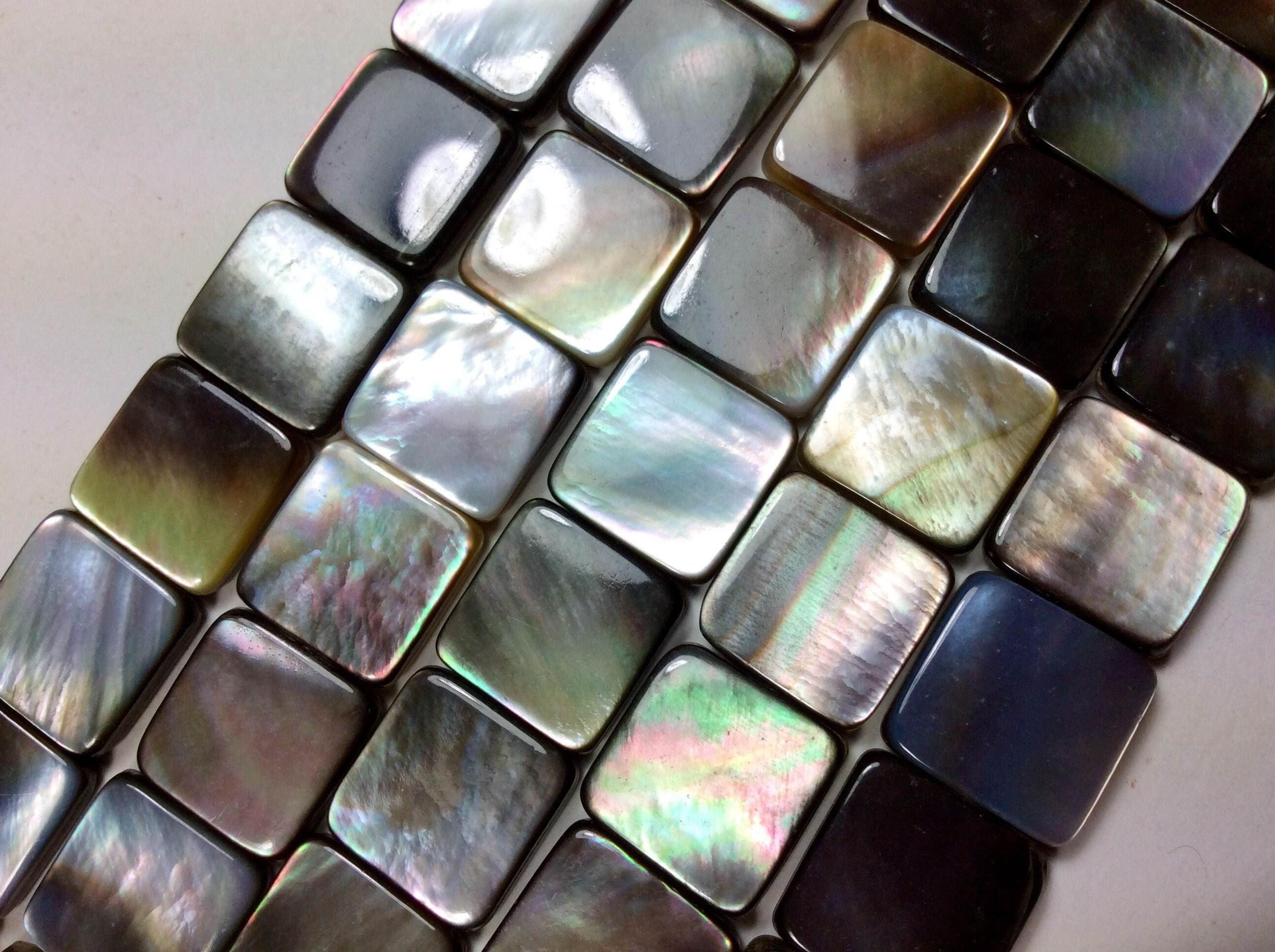 Black Lip Shell Beads, an Organic Gemstone , Mother-of-pearl, 7mm or ...
