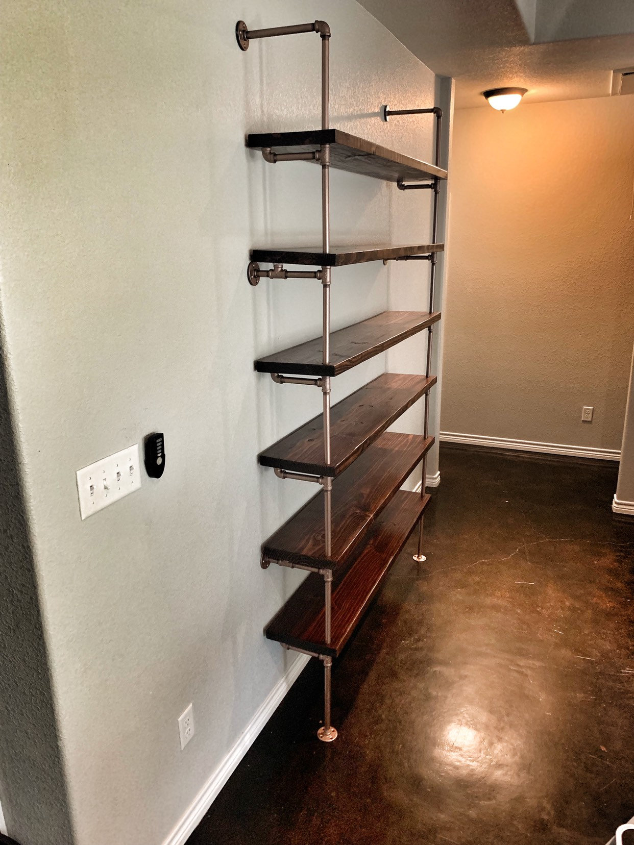 Industrial Pipe Shelf / Shelving Unit. Free Shipping - Etsy