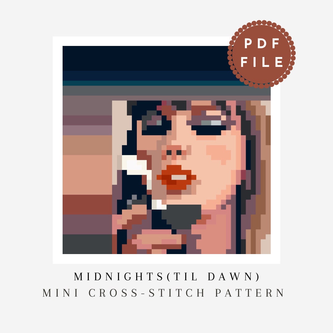 Midnights Cross Stitch Pattern Til Dawn Edition Cross Stitch - Etsy